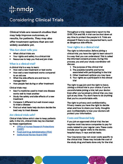 Request Free Patient Educational Materials | NMDP